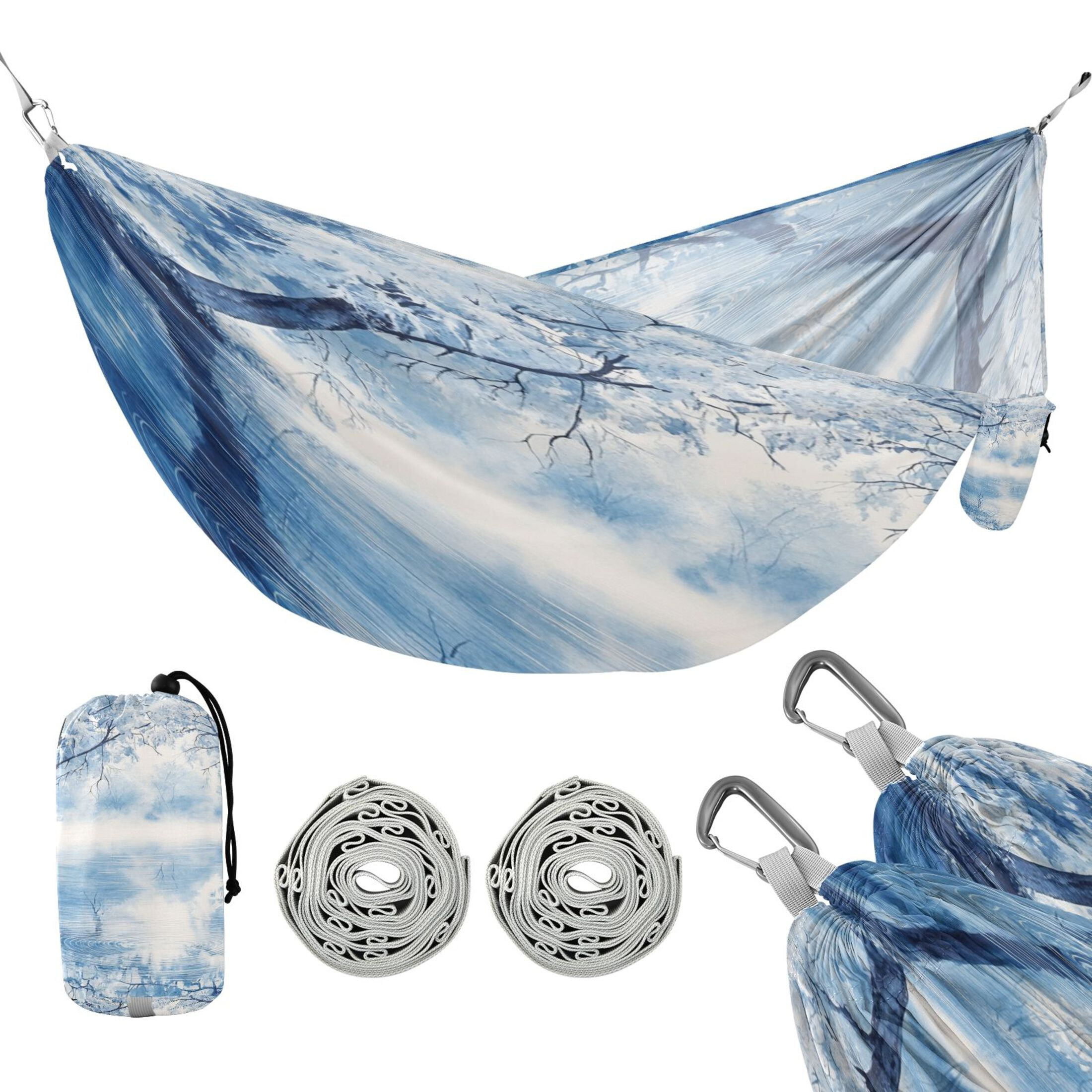 Portable Camping Hammock 300lb Capacity Single Travel Hammock Foldable ...