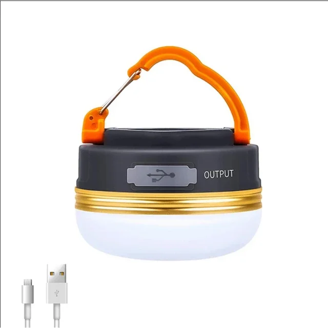 Portable Camping Lights Outdoor Tent Lamp Have 5 Modes Retractable Hook ...