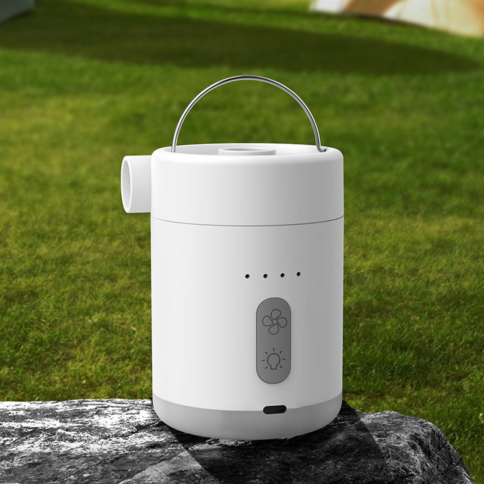 Portable Camping Lightweight Inflator ， Air Pump with 2500mah Battery ...