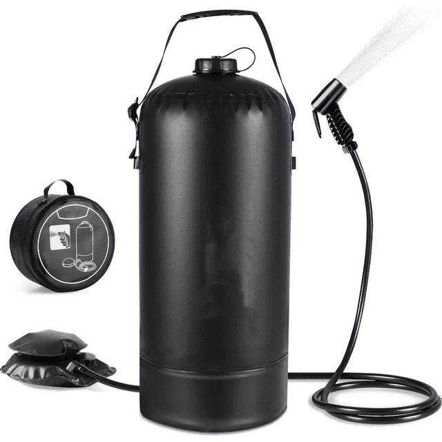 Portable Camping Shower, Leak Proof 3 Gallon Camping Shower with Foot ...