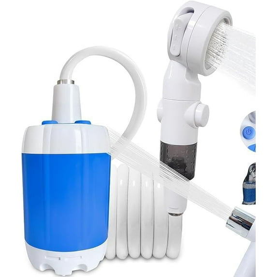Portable Camping Shower Outdoor Camp Shower Pump, Rechargeable Electric ...