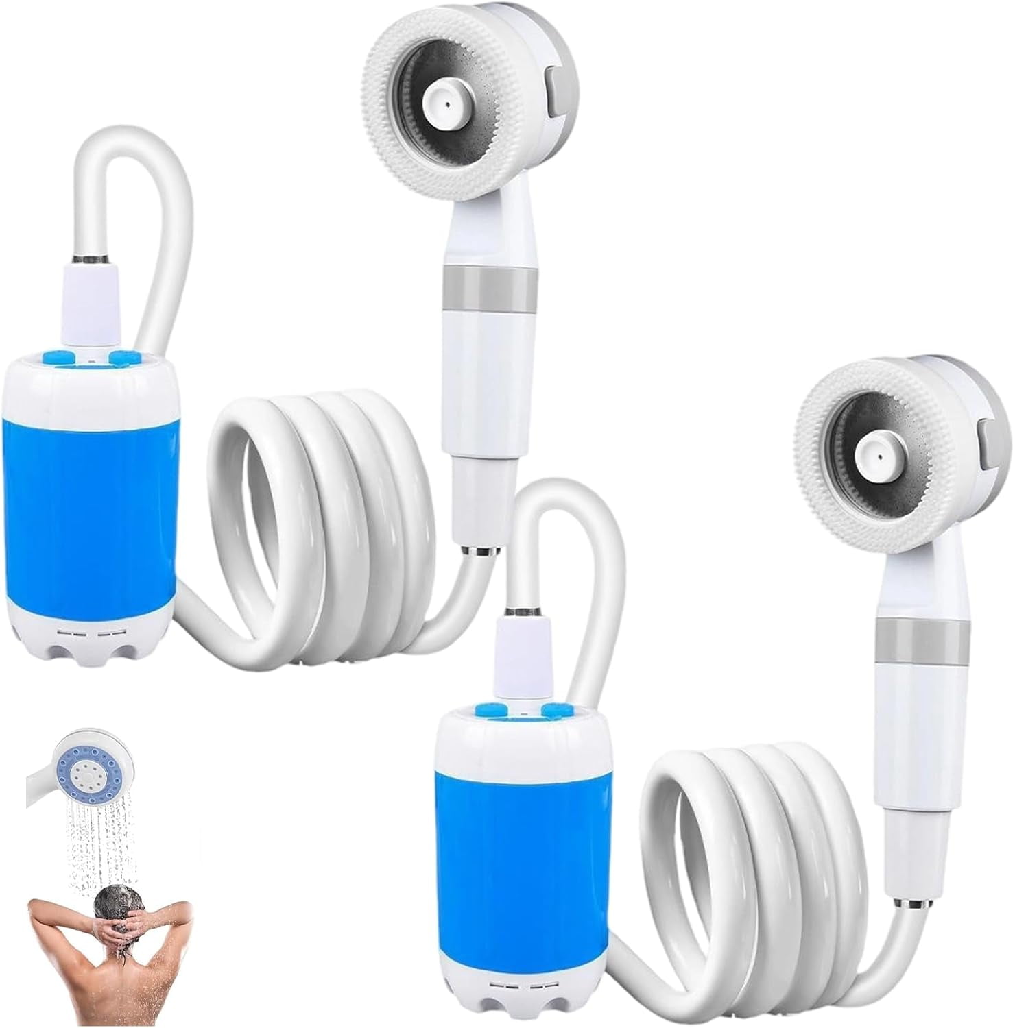 Portable Camping Shower, Rechargeable Outdoor Shower Head Sprayer ...