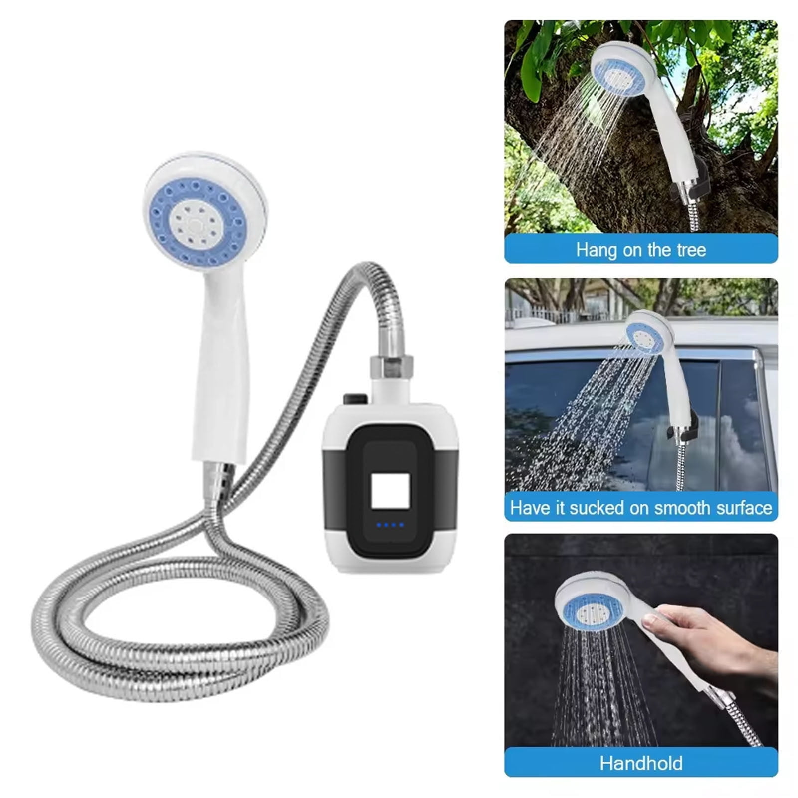 Portable Camping Shower - Rechargeable Outdoor Shower Head Sprayer for ...