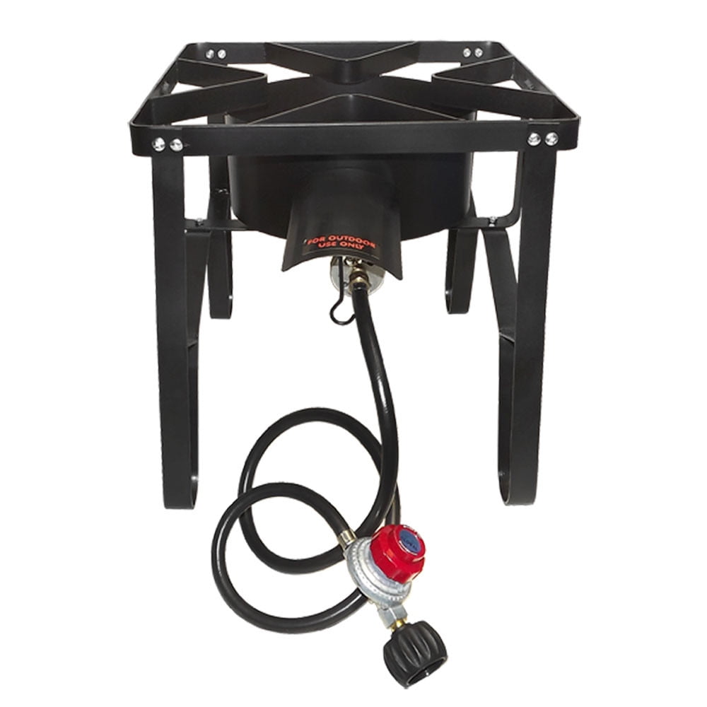 Portable Camping Single High Pressure Propane BBQ Gas Stove Burner Cook ...