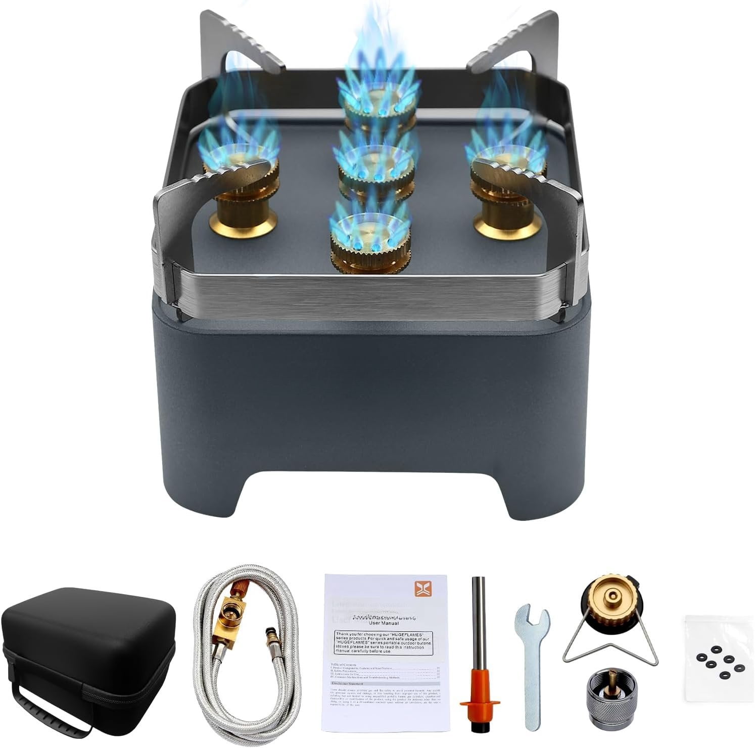 Portable Camping Stove, Gas Stove, Camp Stove with Carrying Case ...