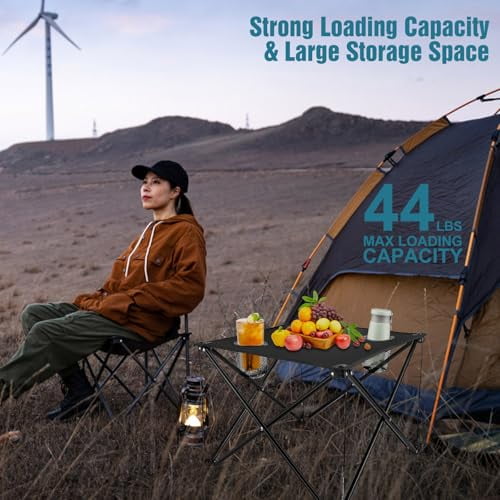 Portable Camping Table,Folding Camp Table,Lightweight Waterproof Canvas ...