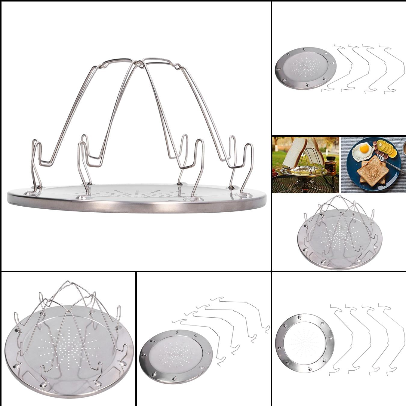 Portable Camping Toaster Rack, Stainless Steel, Folding Design For Easy ...