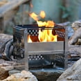 Portable Camping Wood Burning Stove,Mini Stainless Steel Backpacking ...
