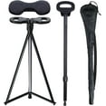 Portable Cane Seat, Sturdy Tripod Walking Cane Stool, Lightweight ...