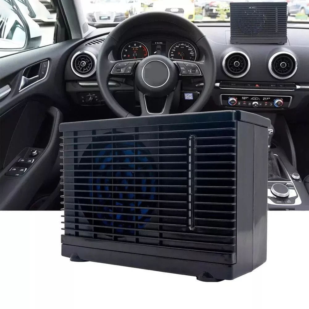 Portable Car Cooler Fan Air Conditioner Adjustable Water Ice ...
