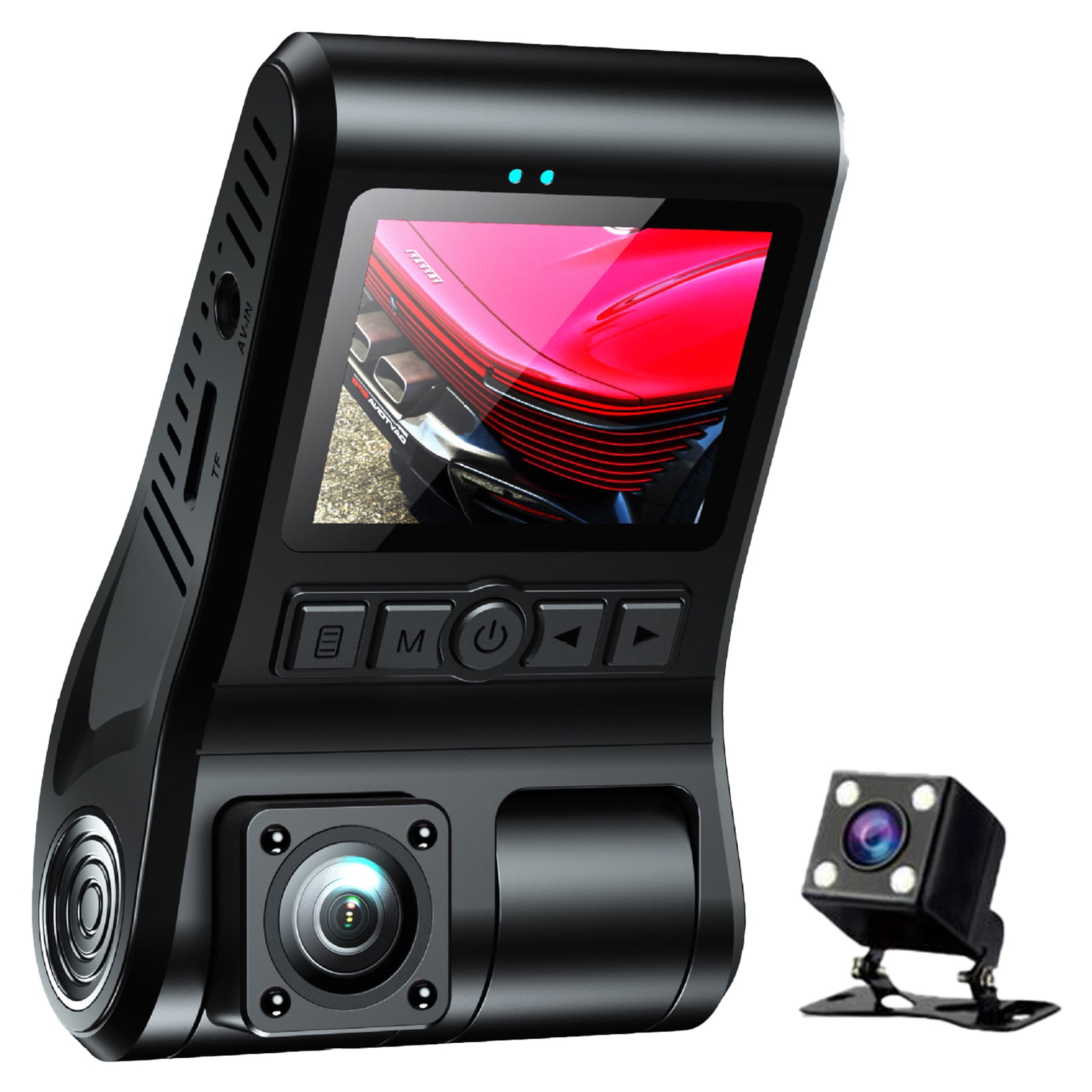 Portable Car Driving Record Dashcam with Front and Rear Recording 1080P ...