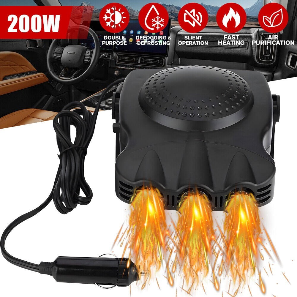 Portable Car Fan Heater Cooler,DFITO Auto Electronic Air Fan Fast ...