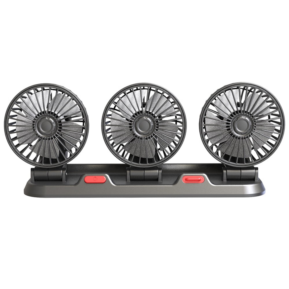 Portable Car Fan - Silent Electric Fan with 360° Rotation and 2 Wind ...