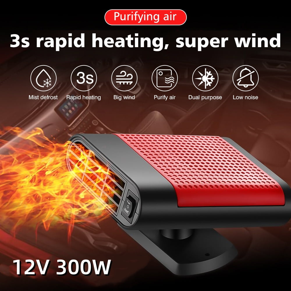 MDHAND Portable Car Heater, DC 12V, Fast Heating, Defroster, Demister ...