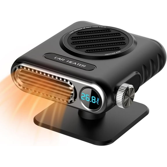QenASHaing 12V/24V Cup Car Heater, Fast 3-Second Heating Defrost Defog ...