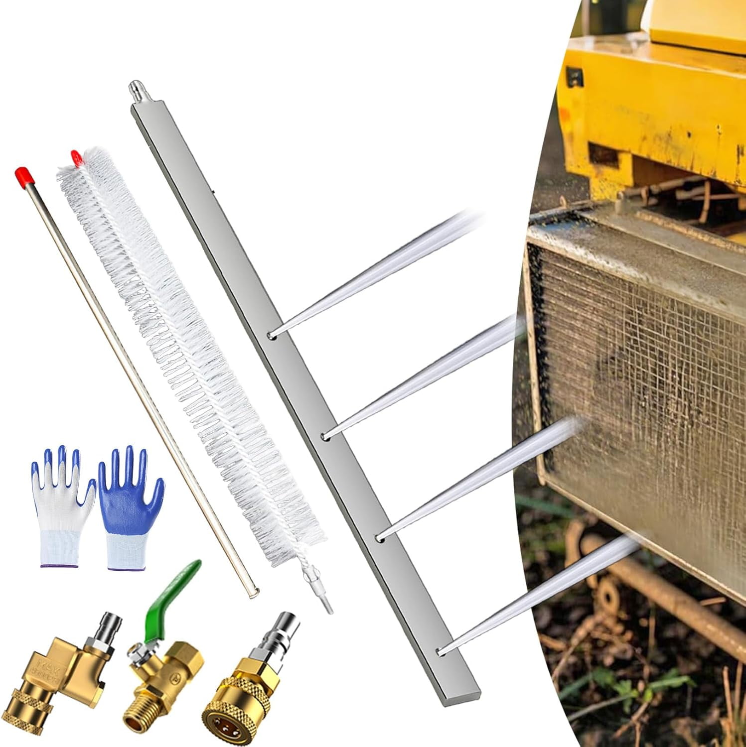 Portable Car Radiator Cleaning Wand, 4500 PSI Flush Radiator Cleaning ...