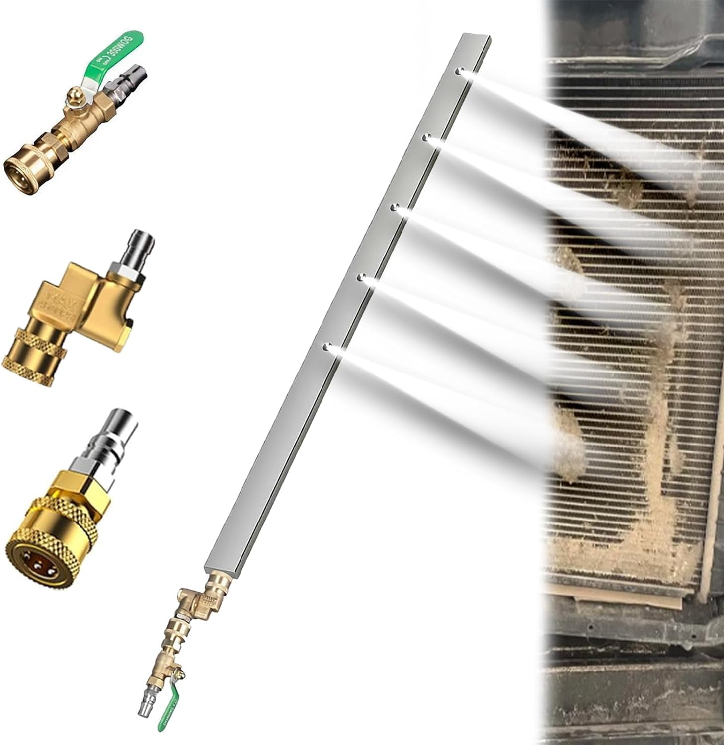 Portable Car Radiator Cleaning Wand, 4500 PSI Radiator Pressure Washer ...