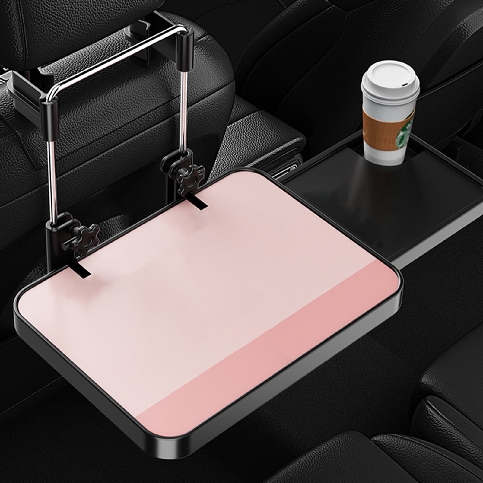 Portable Car Seat Tray Table, Travel Tray, 2 In 1 Car Steering Wheel ...