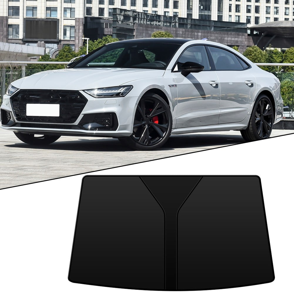 Portable Car Sun Shade Double Layer Insulation Cloth Foldable Sun Shade ...