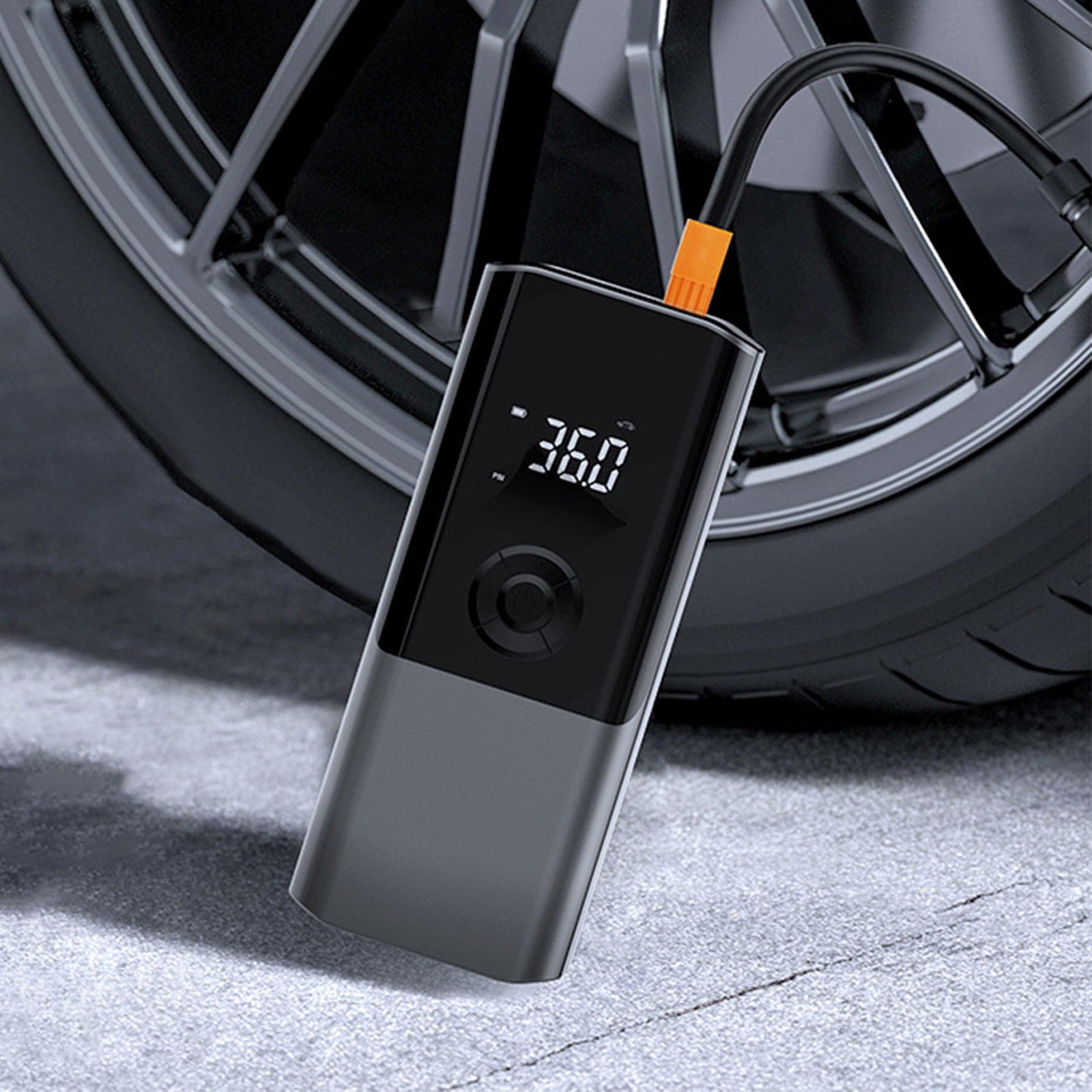 Portable Car Tire Inflator, Mini Handheld Pump, Fast Self-Propelled ...