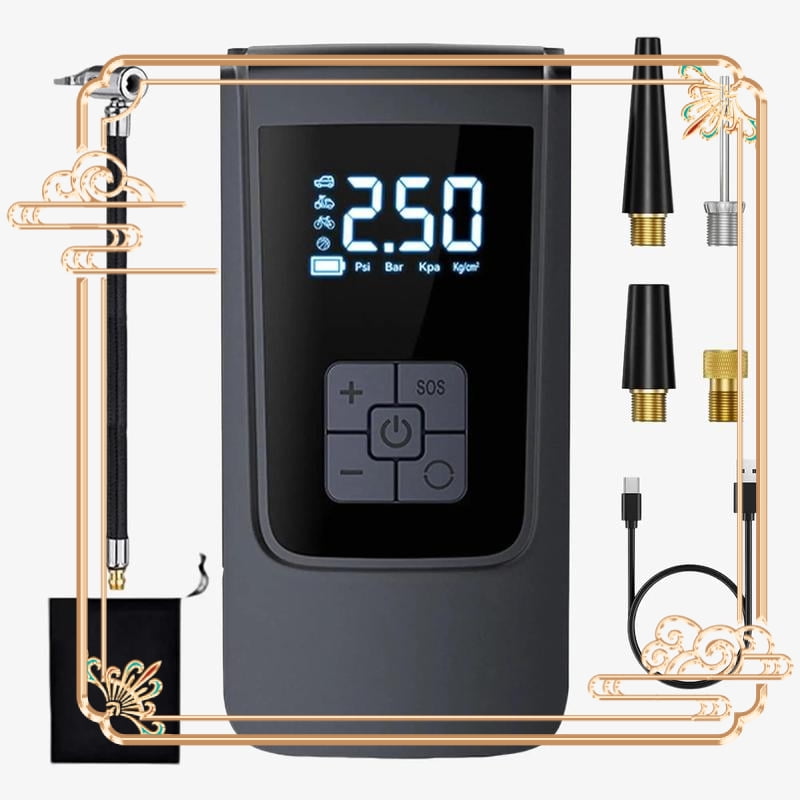 Portable Car Tire Inflator Pump 150PSI Digital Display Air Pump with ...