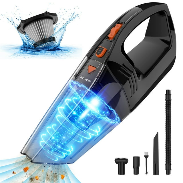 Portable Car Vacuum Cleaner, Handheld Powerful Vacuum Cleaner with ...