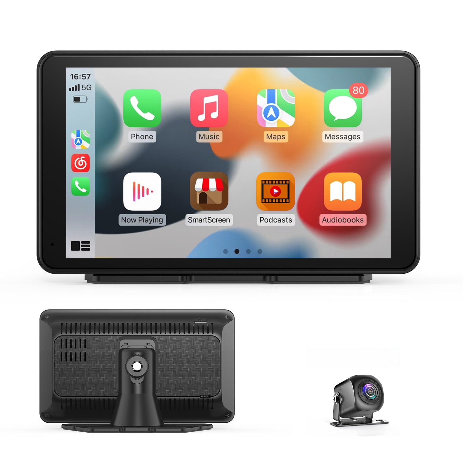 Portable CarPlay 7'' Smart Touchscreen with Car Stereo, Wireless ...