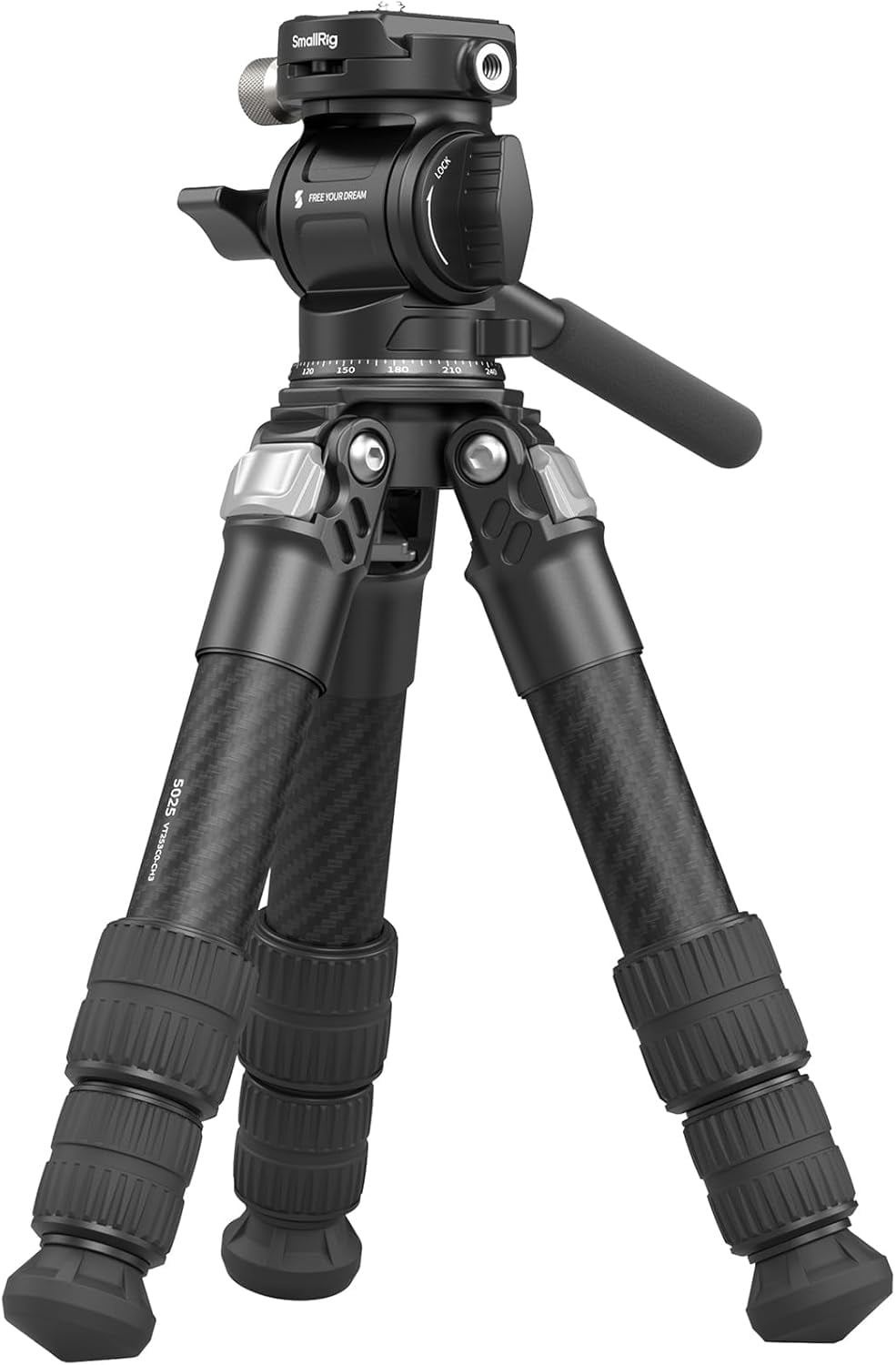 Portable Carbon Fiber Tabletop Tripod Kit, 17'' Compact Mini Desktop ...