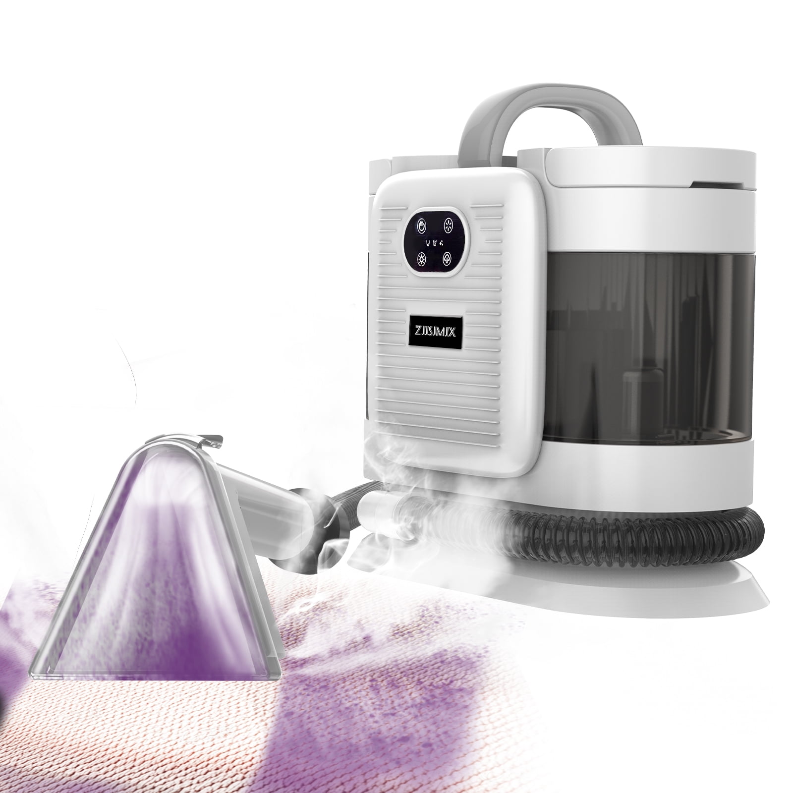 Portable Carpet Cleaner Machine with 100℃ Steam & Deep Cleaning Suction ...