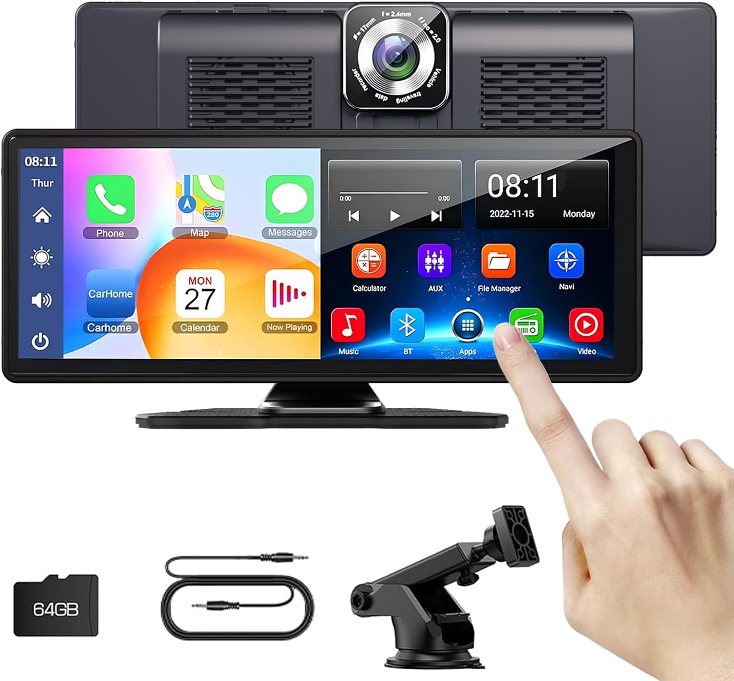 Pluscenter Carplay Wireless 10.26 Touch Screen 4K Car Wireless Apple ...