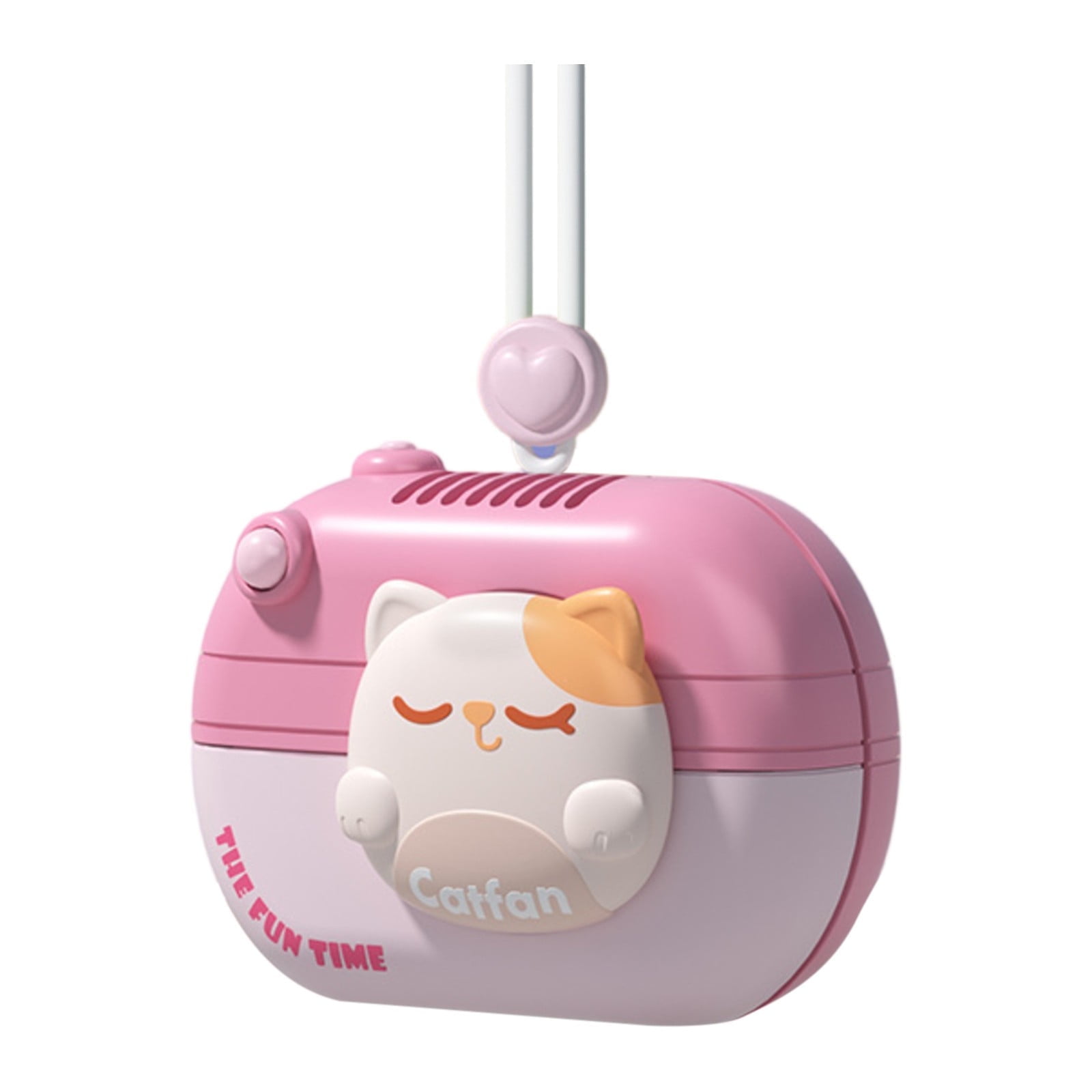 Portable Cartoon Mini Neck Fan for Kids, USB Rechargeable Personal ...