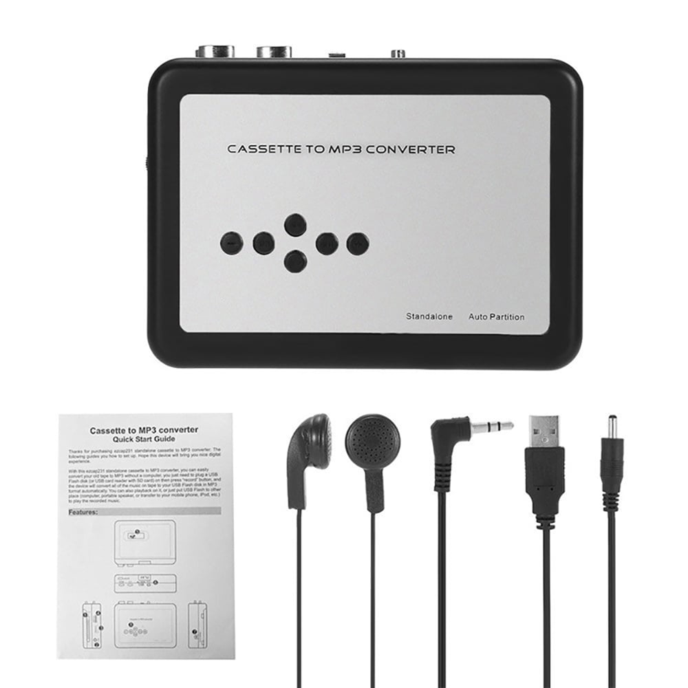 Portable Cassette Player Convert Tapes to Digital MP3 - Walmart.com