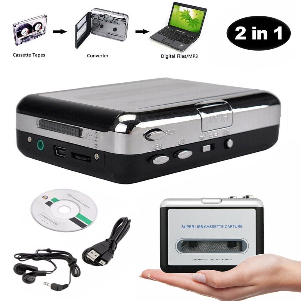 Portable Cassette Player Converter Recorder Convert Tapes to Digital ...