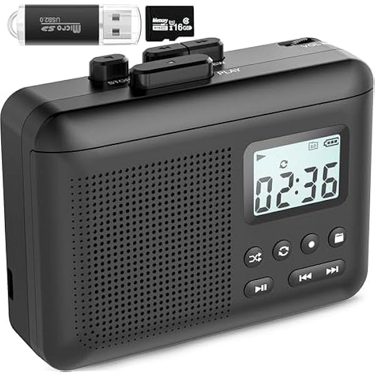 Portable Cassette Player Recorder Converter,Cassette To Mp3 Via Sd Card ...