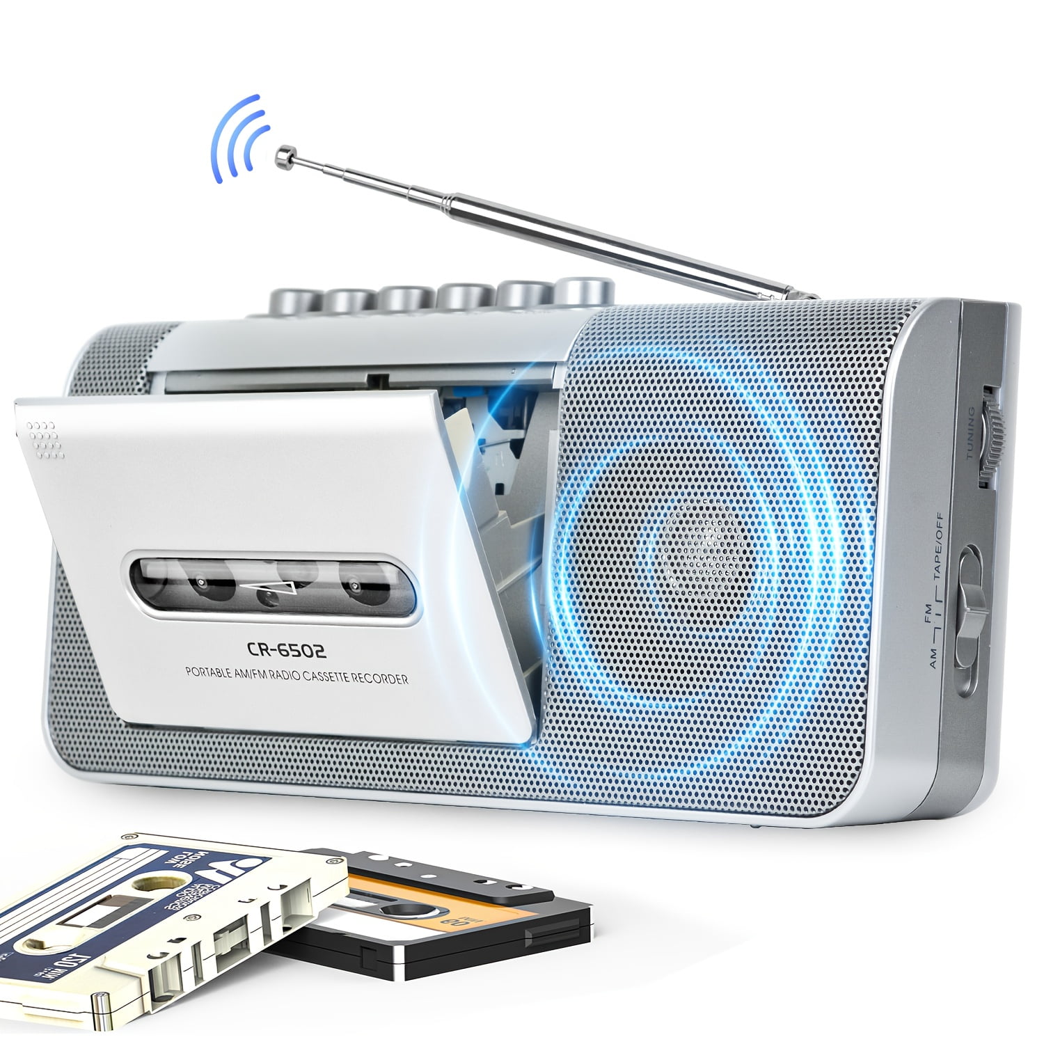 Portable Cassette Player And Recorder, Tape Player/Recorder With AM ...