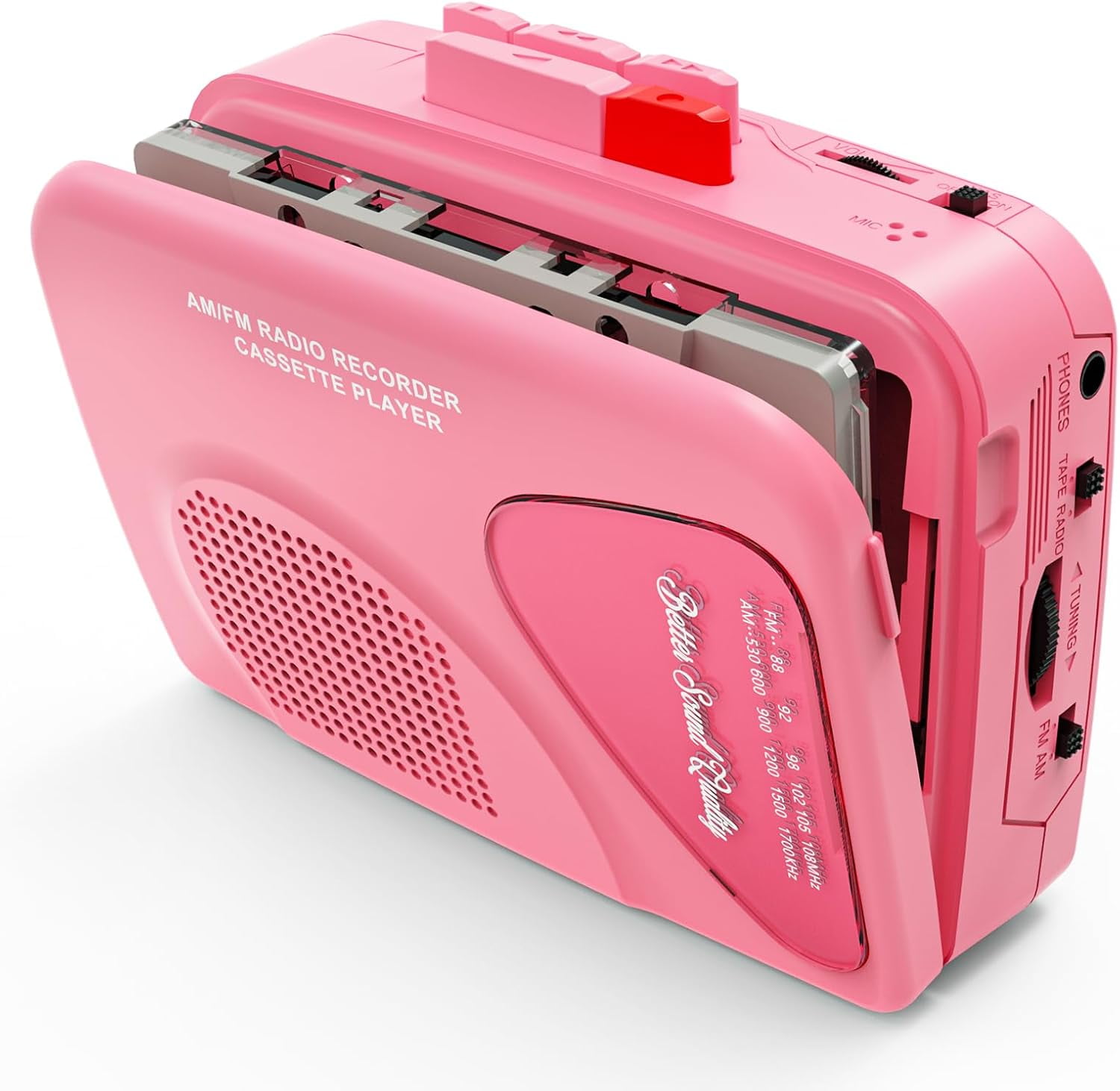 Portable Cassette Player Recorder with AM/FM Radio, Built-in Speaker ...