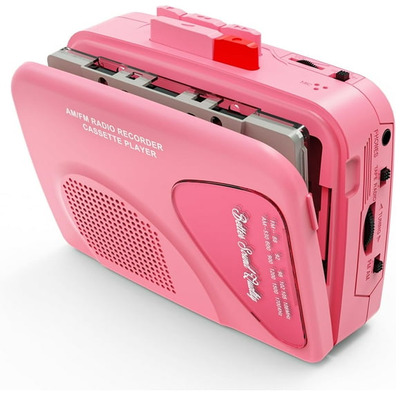 Portable Cassette Player Recorder with AM/FM Radio, Built-in Speaker ...