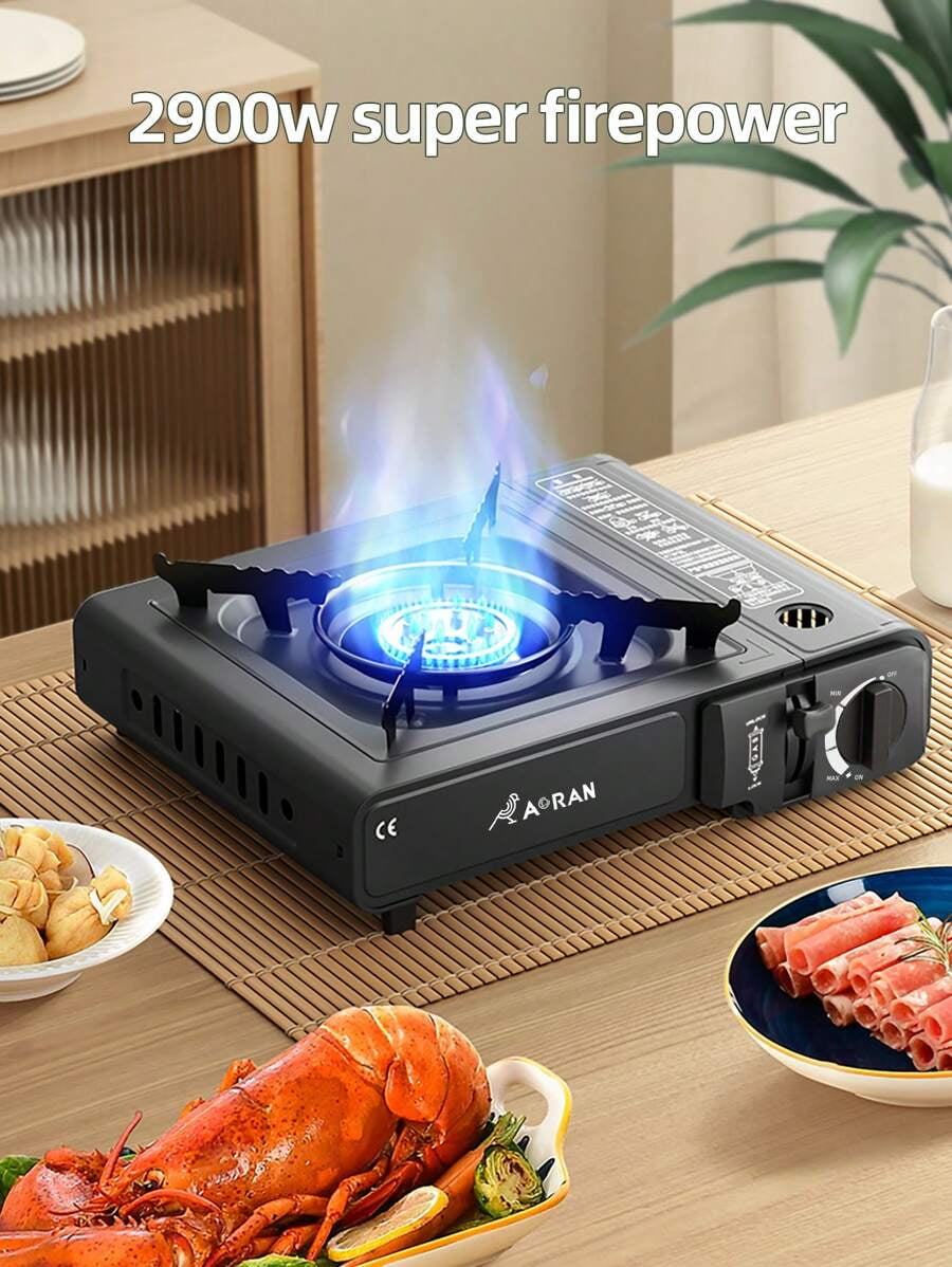 Portable Cassette Stove, High-Power Butane Stove With Safety Lock And ...