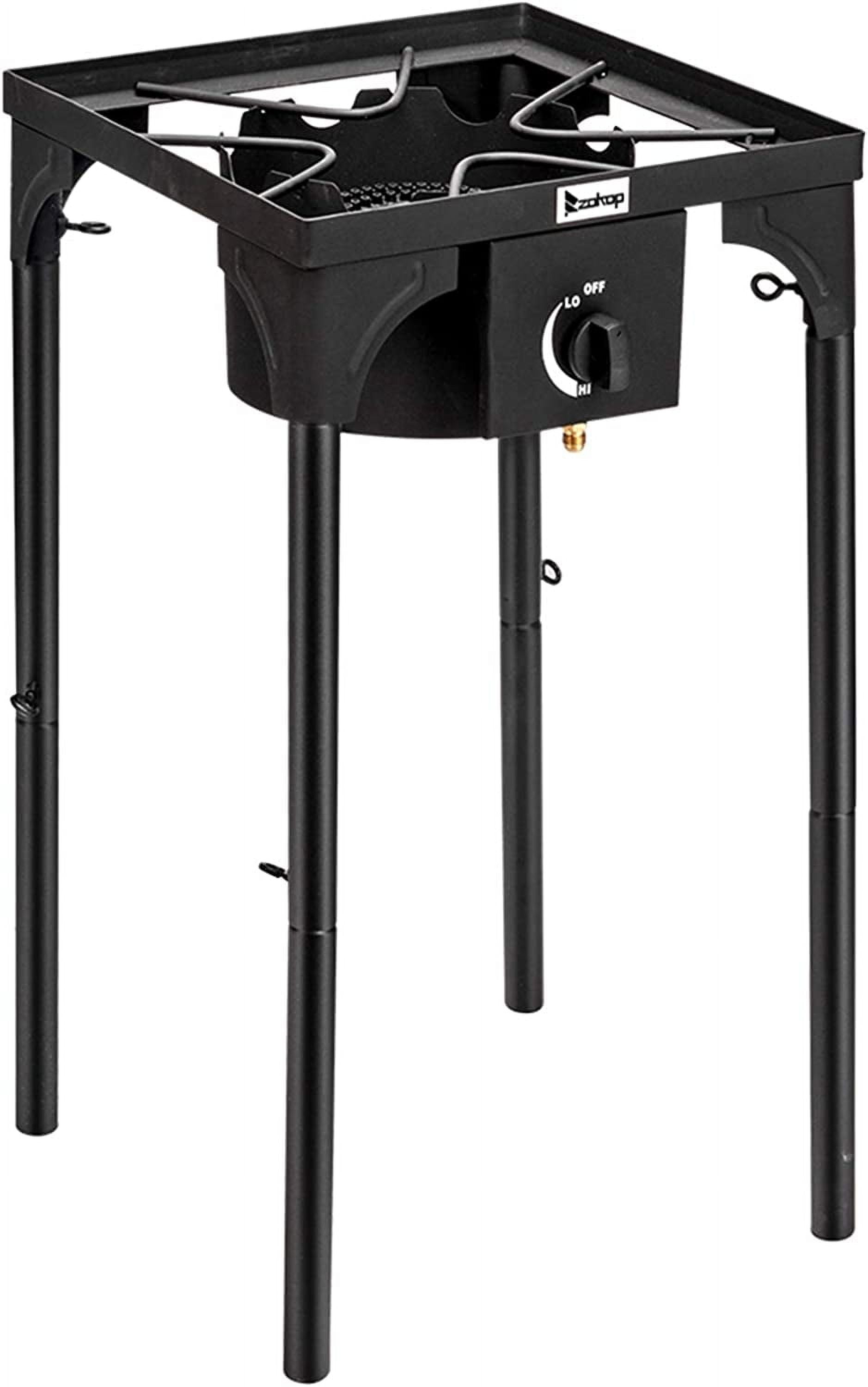 Portable Cast Iron Patio Cooking Burner,Outdoor Camp Stove High Pressure Propane Gas Cooker ...