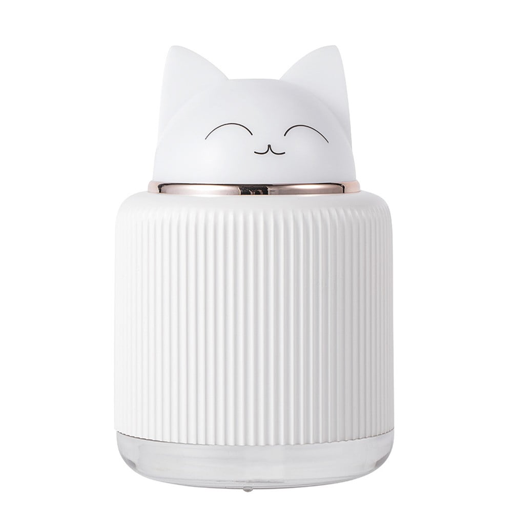 Portable Cat-Shaped USB Humidifier for Car,Office,Desktop,300ml ...