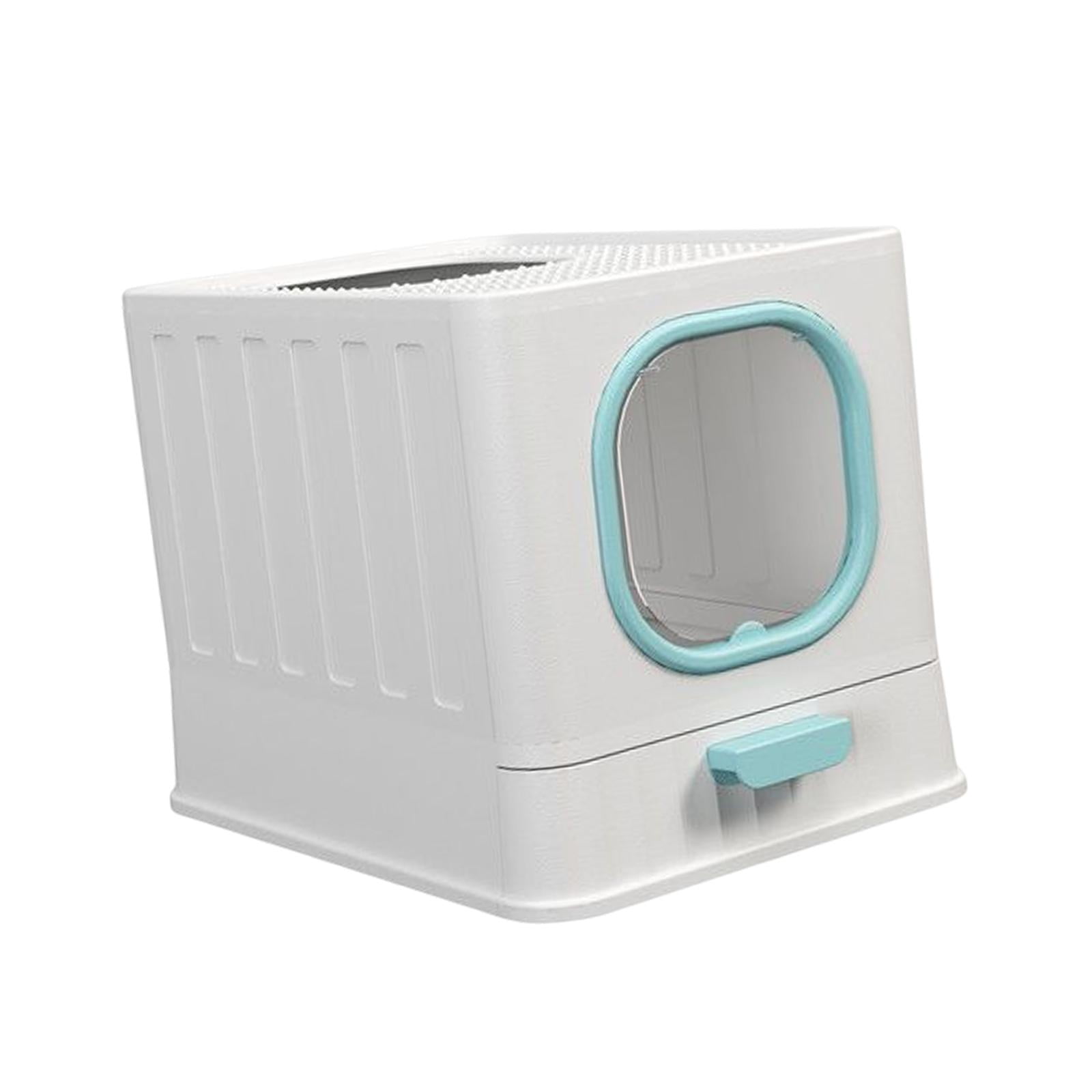 Portable Cat Toilet, Large Enclosed Washroom with a Spoon, Easy Clean ...