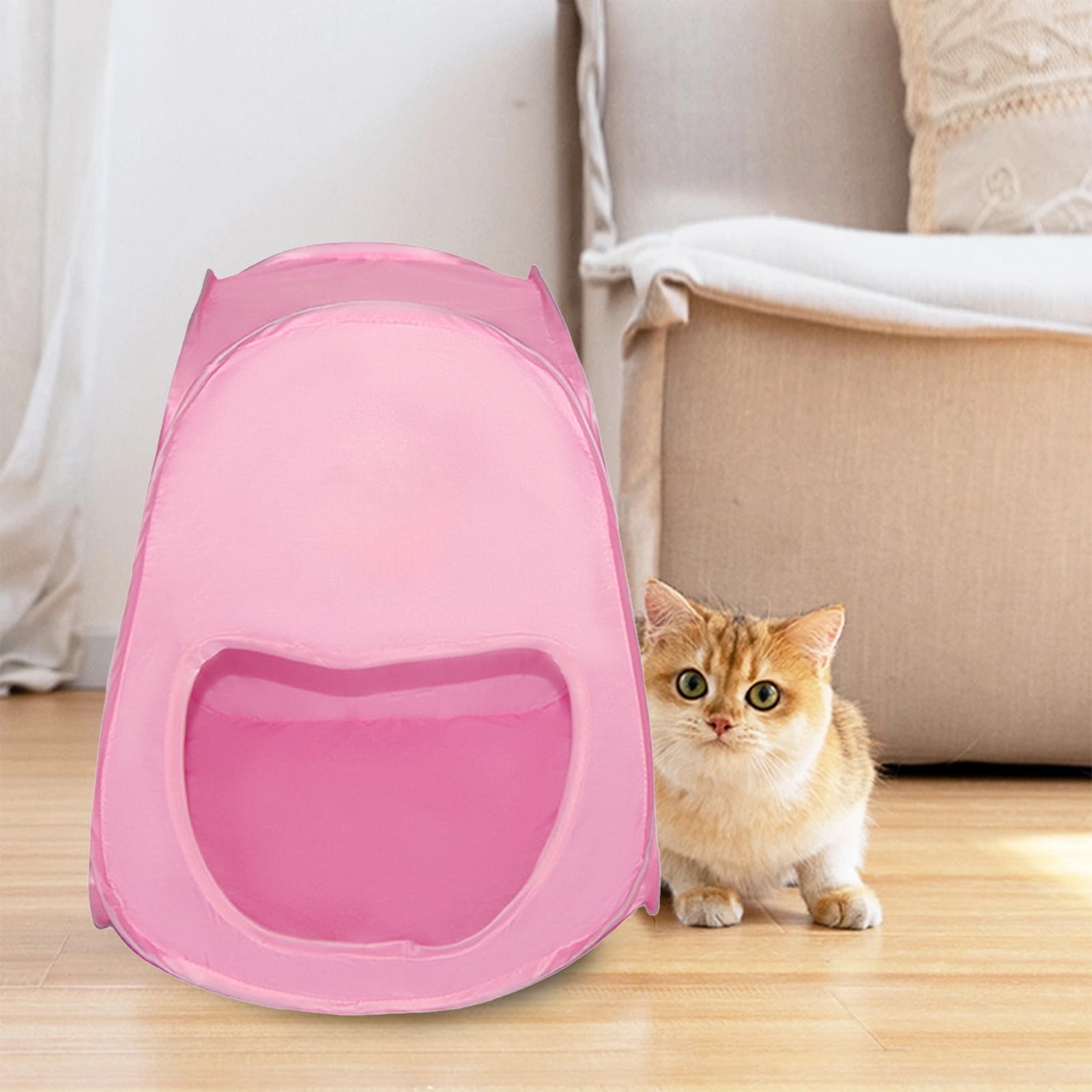 Portable Cats Playpen Trapezoidal Design for Better Standing Foldable ...