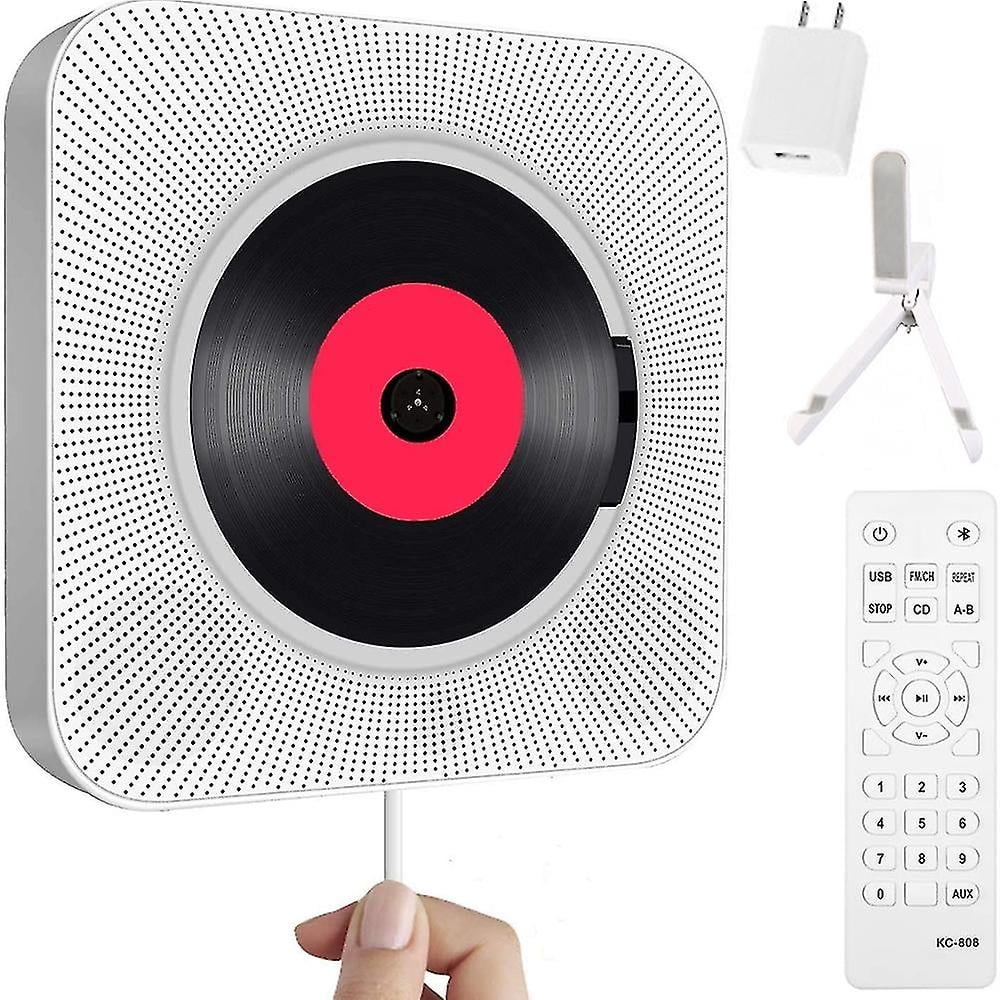 Portable Cd Player With Bluetooth - Wall Mountable Home Audio With Fm ...