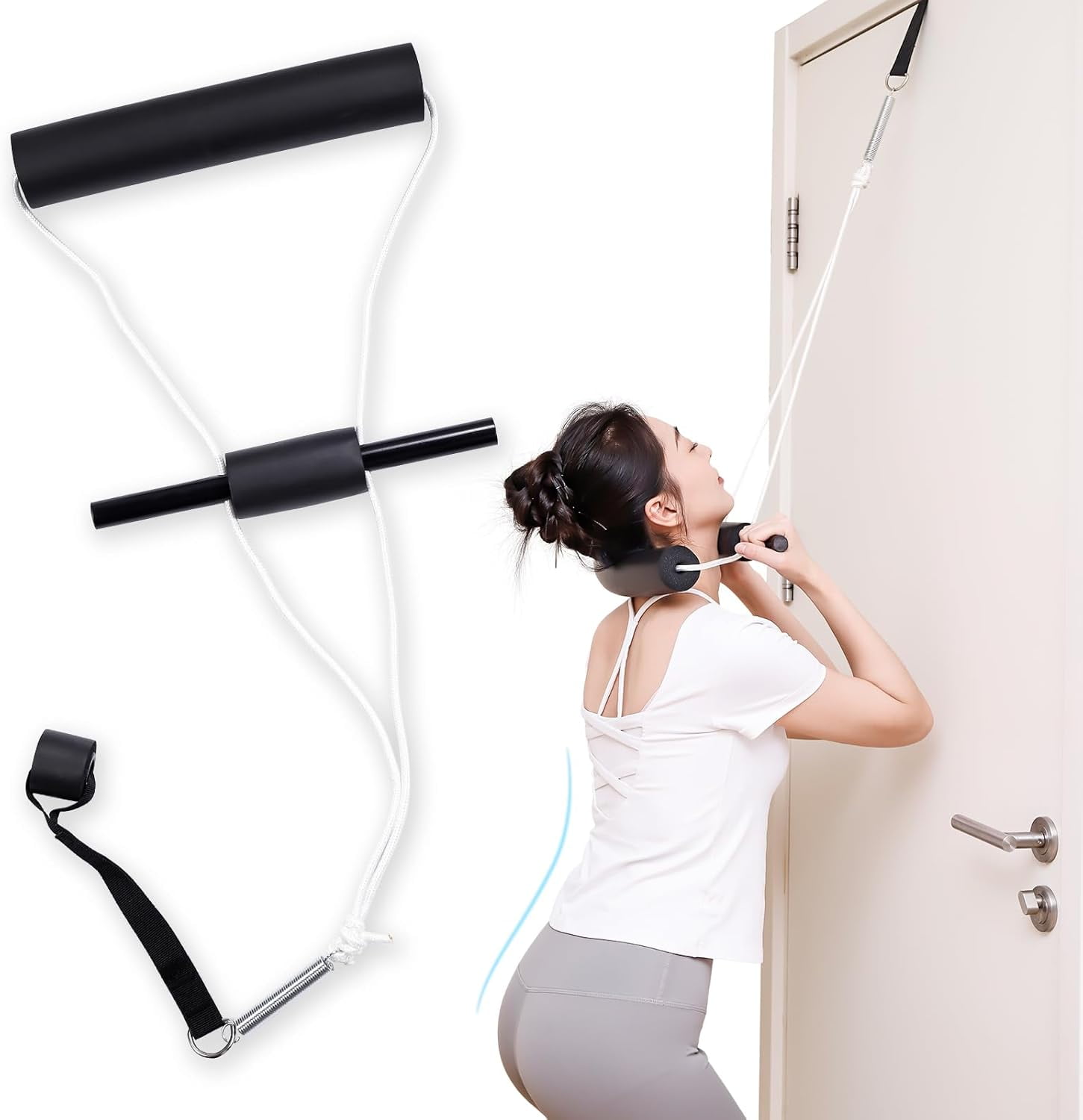 Portable Cervical Neck Traction Device Over Door for Home Use, Restore ...