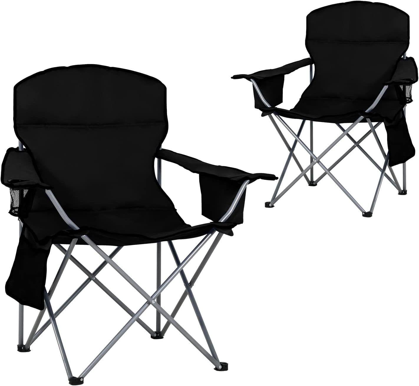 Portable Chair Camping Chairs, Set of 2 Lawn Chair,Small Collapsible ...