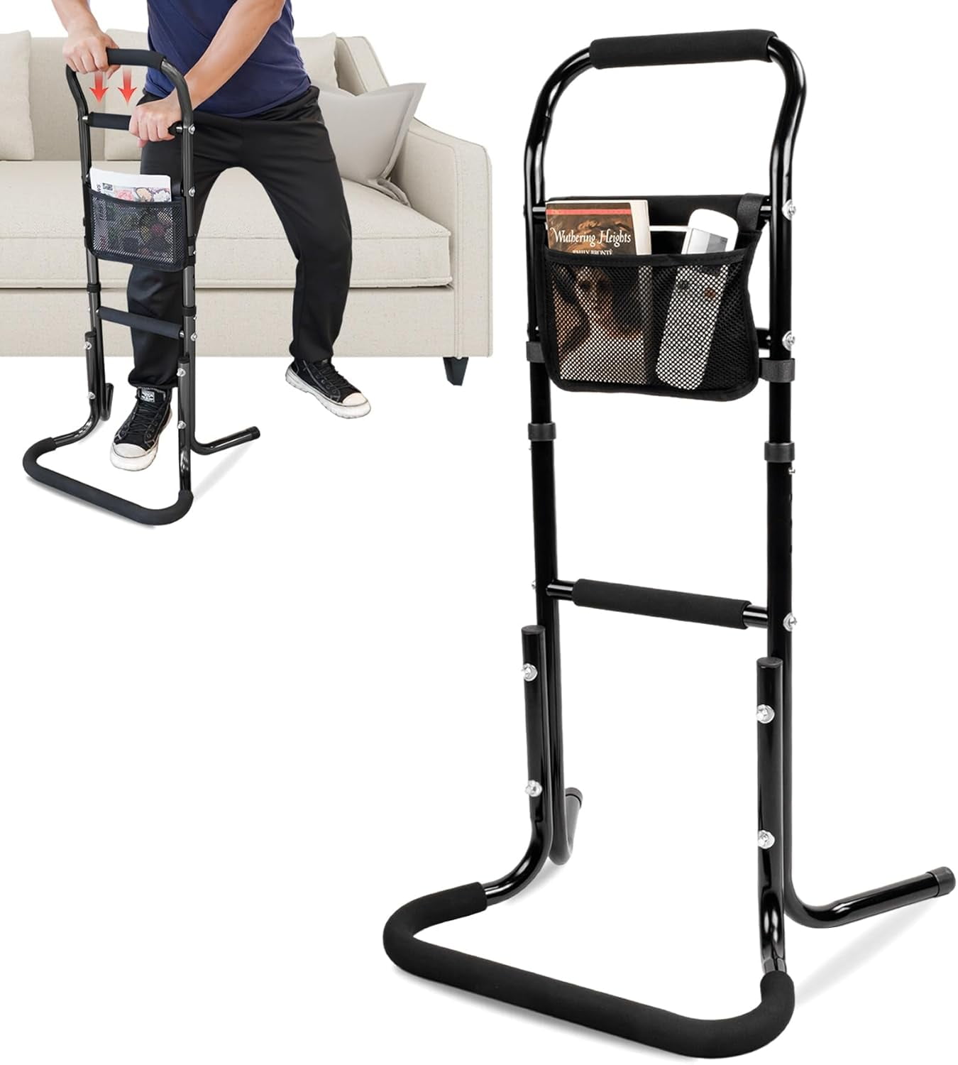 Portable Chair Stand Assist for Elderly, Height Adjustable Mobility ...
