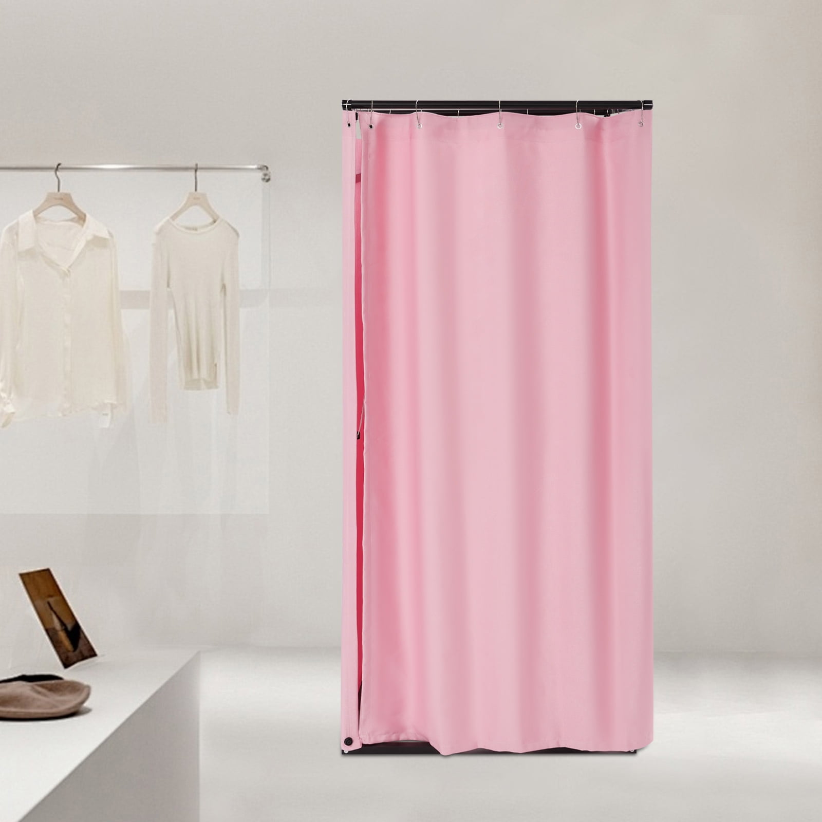 Portable Changing Pod in Light Pink, 200cm Height Reinforced Iron Frame ...