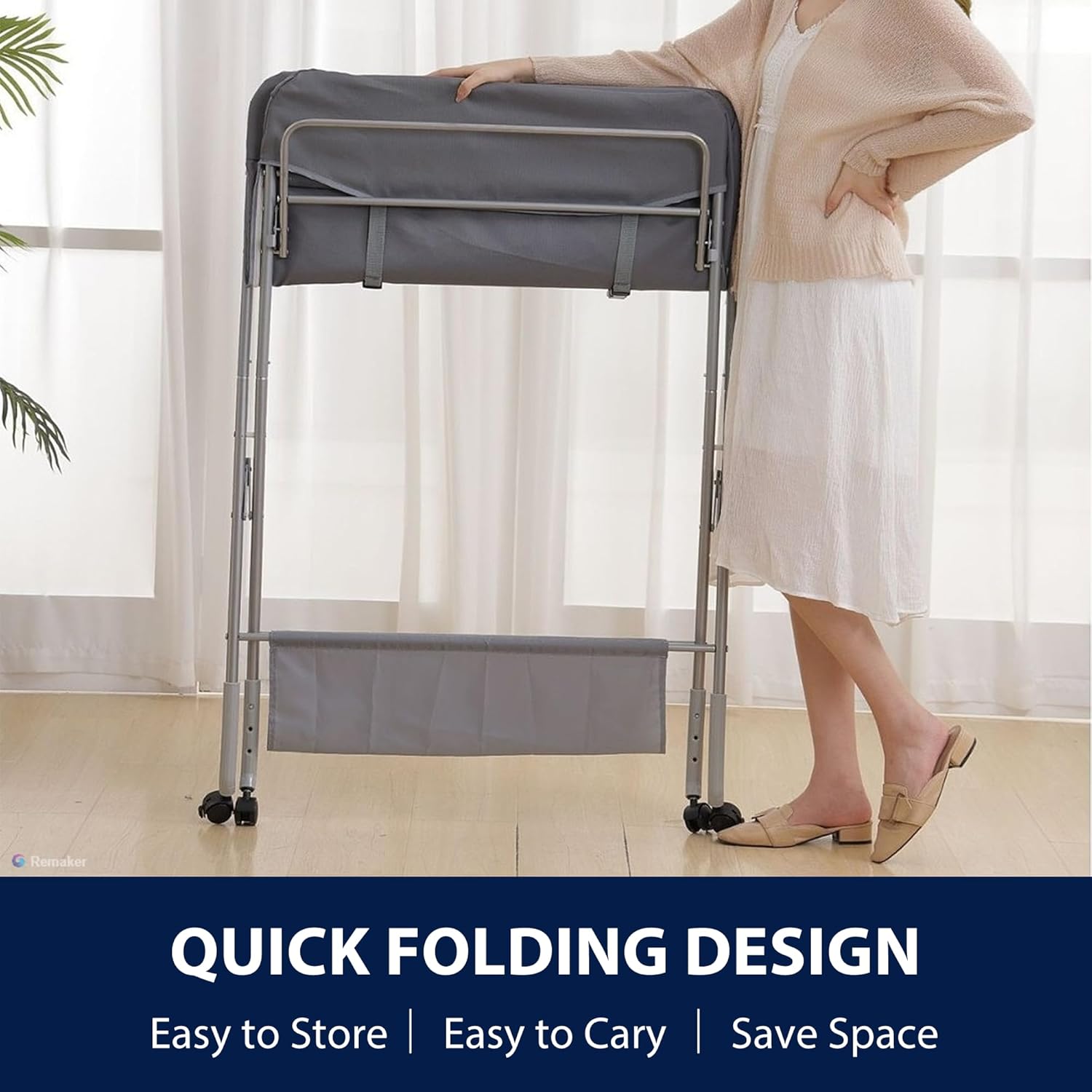 Portable Changing Table for Baby, Foldable Baby Changing Table with ...