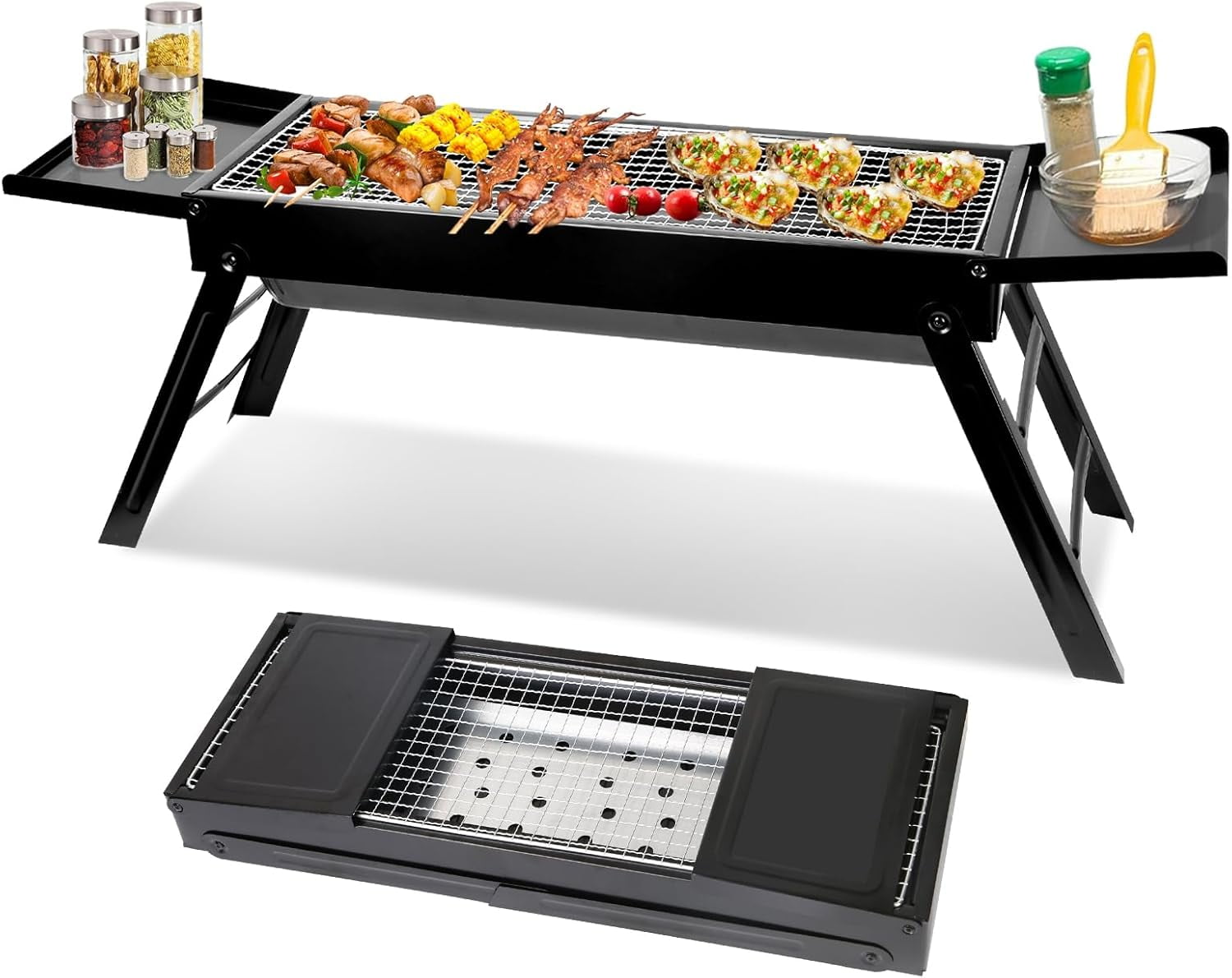 Portable Charcoal Grill for Camping - Compact & Convenient Small Grill ...