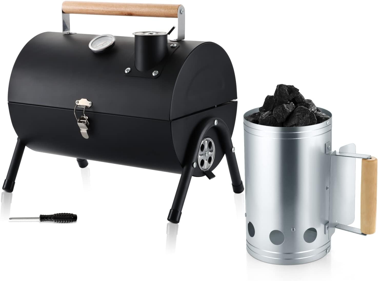 Portable Charcoal Grill, Mini Folding BBQ Tabletop Grill with ...